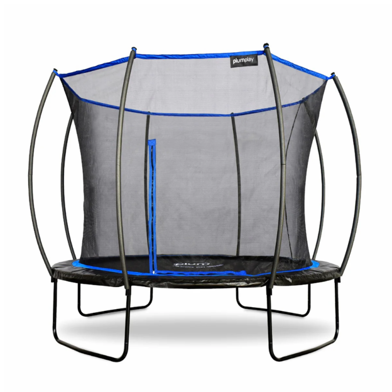 Kids 10ft Trampoline with Enclosure Jumping Fun Outdoors